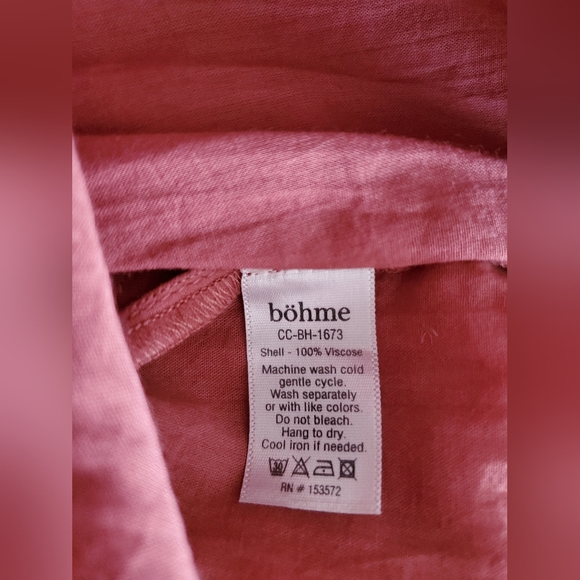bohme | Dresses | Bohme V Neck Midi Dress In Marsala Nwt Boho Chic ...